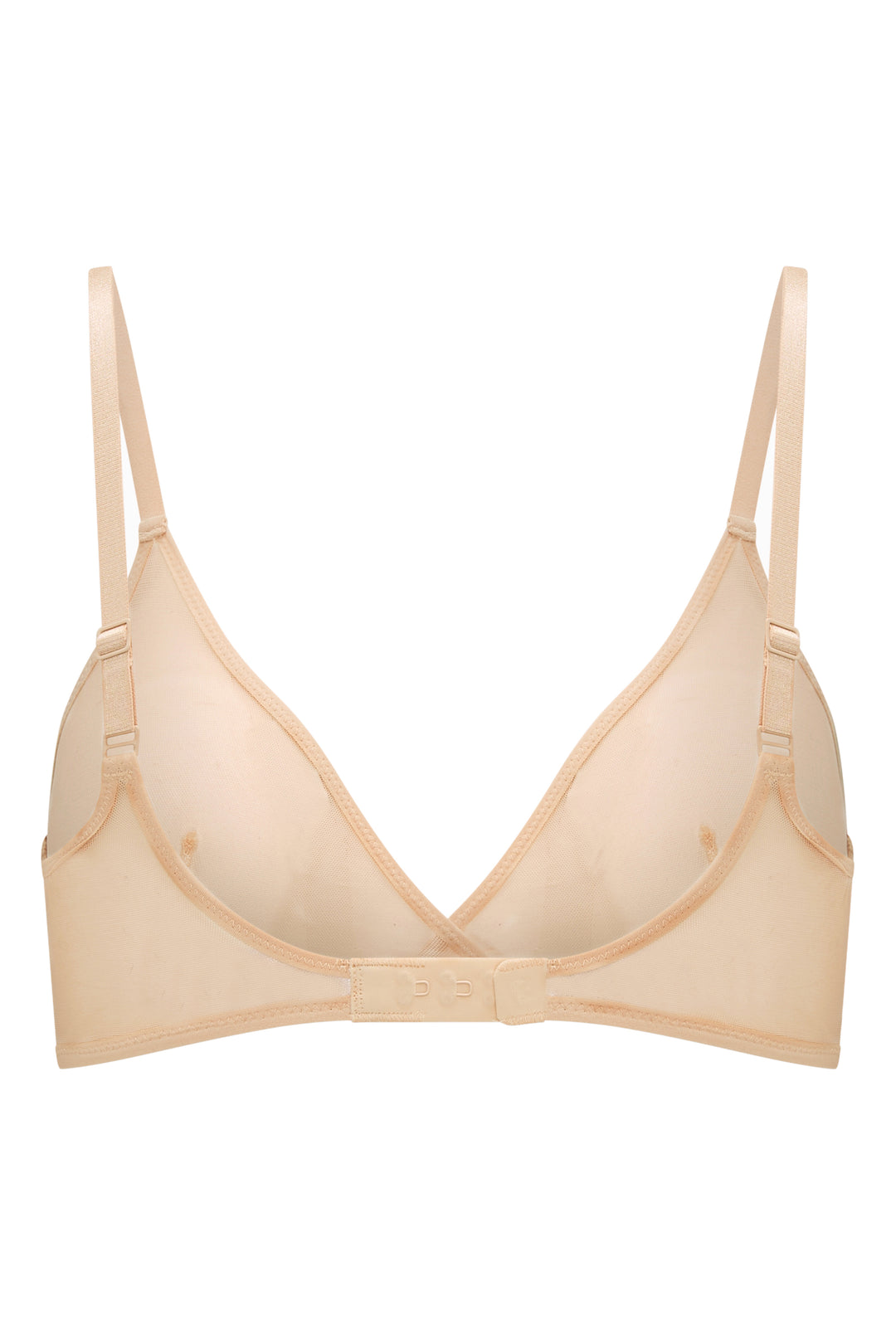 Intimates Soft Mesh Single Layer Triangle Bra in Beige | Oh Polly