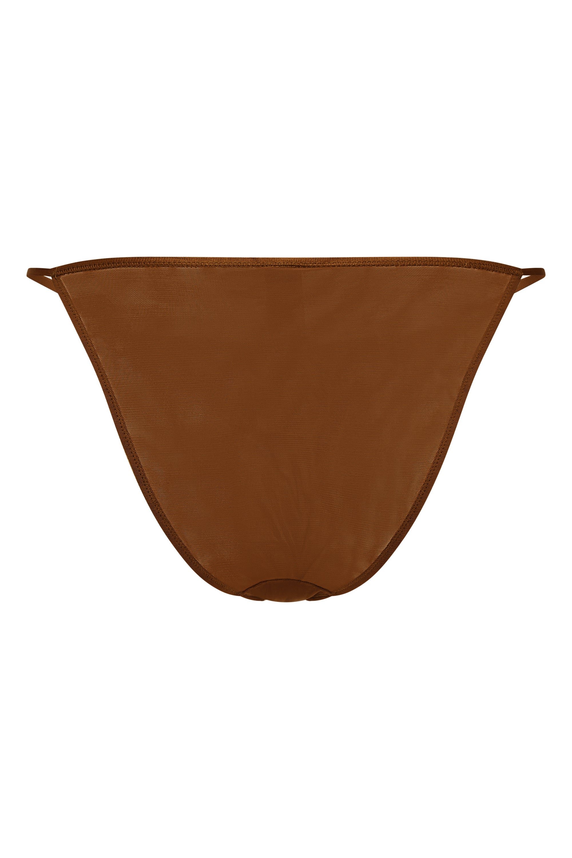 Intimates Soft Mesh String Bikini in Chestnut | Oh Polly
