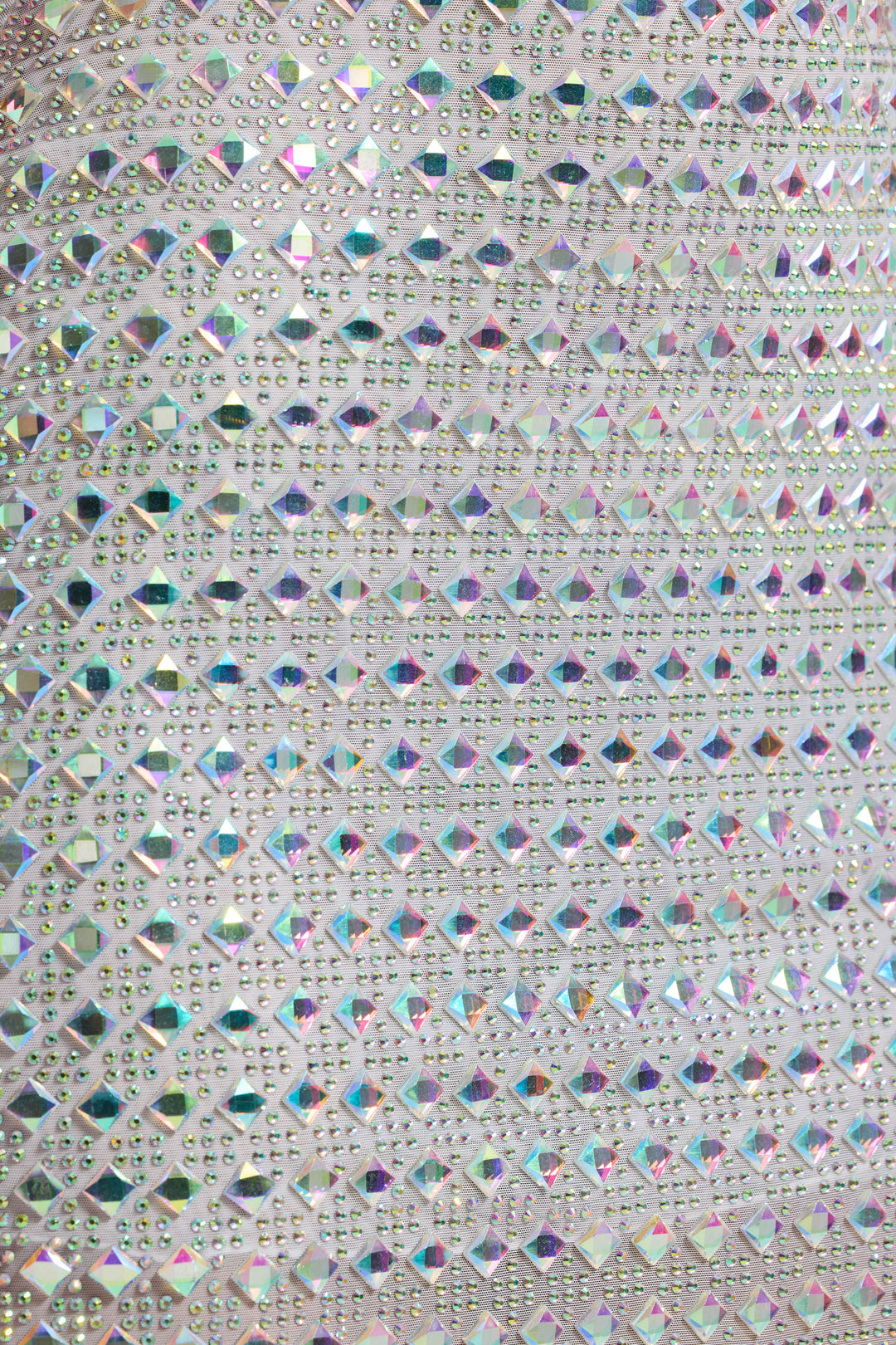 Svana V Neck Embellished A-Line Mini Dress in Silver | Oh Polly