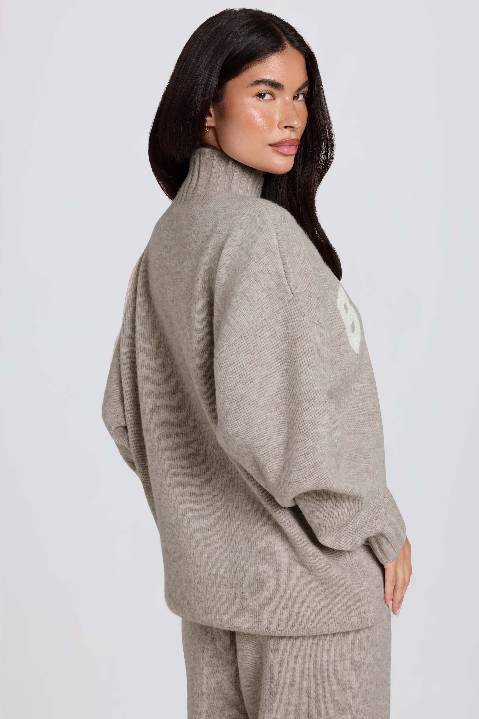 Oversized Knit Jumper in Beige | Bo+Tee – Oh Polly UK