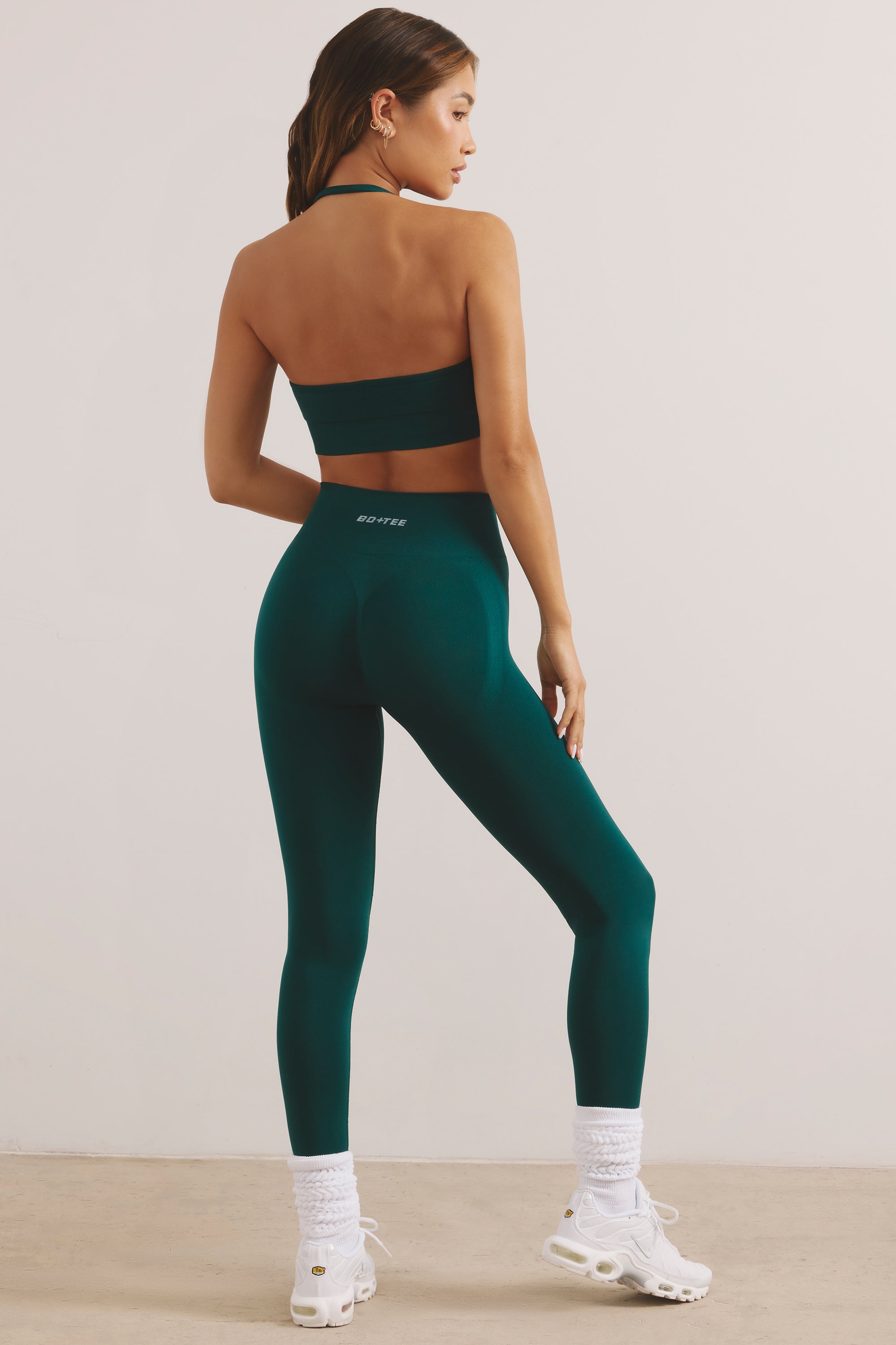 Power High Taille Define Luxe Leggings in Jade Green | Oh Polly