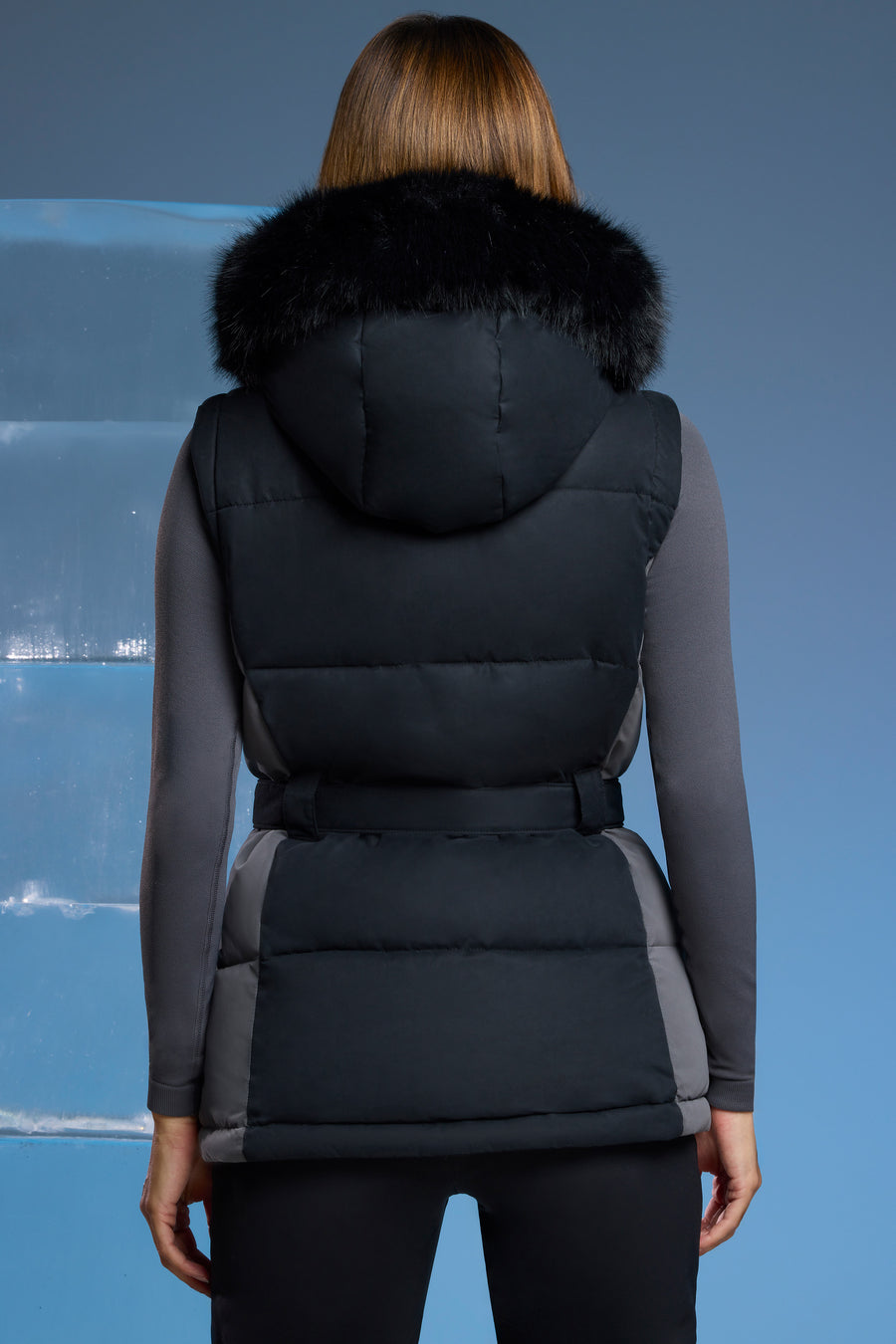 Alpine Ski Jacket with Detachable Sleeves in Black | Oh Polly