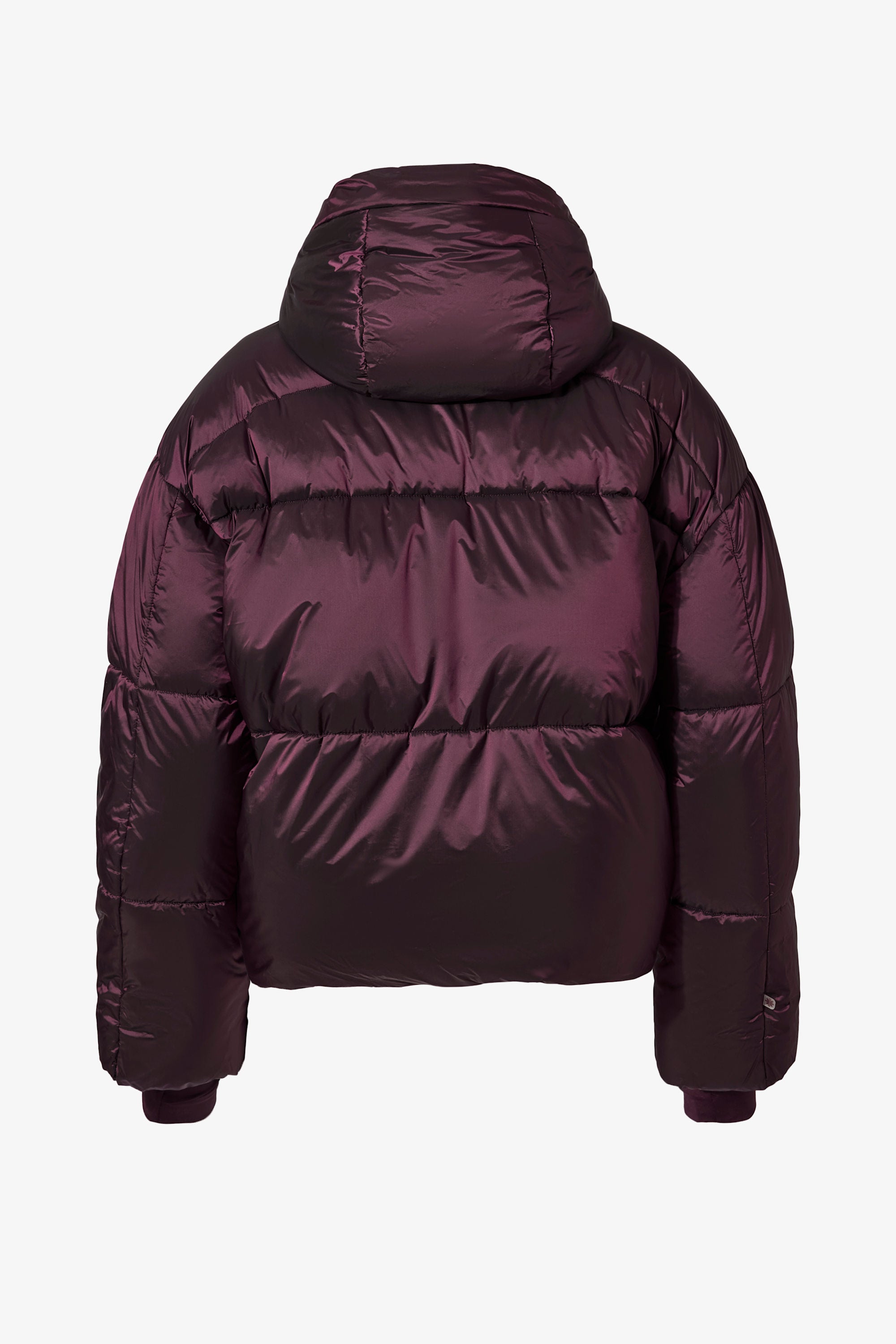 Waterproof Cropped Oversized Ski Jacket in Burgundy | Bo+Tee – Oh Polly UK