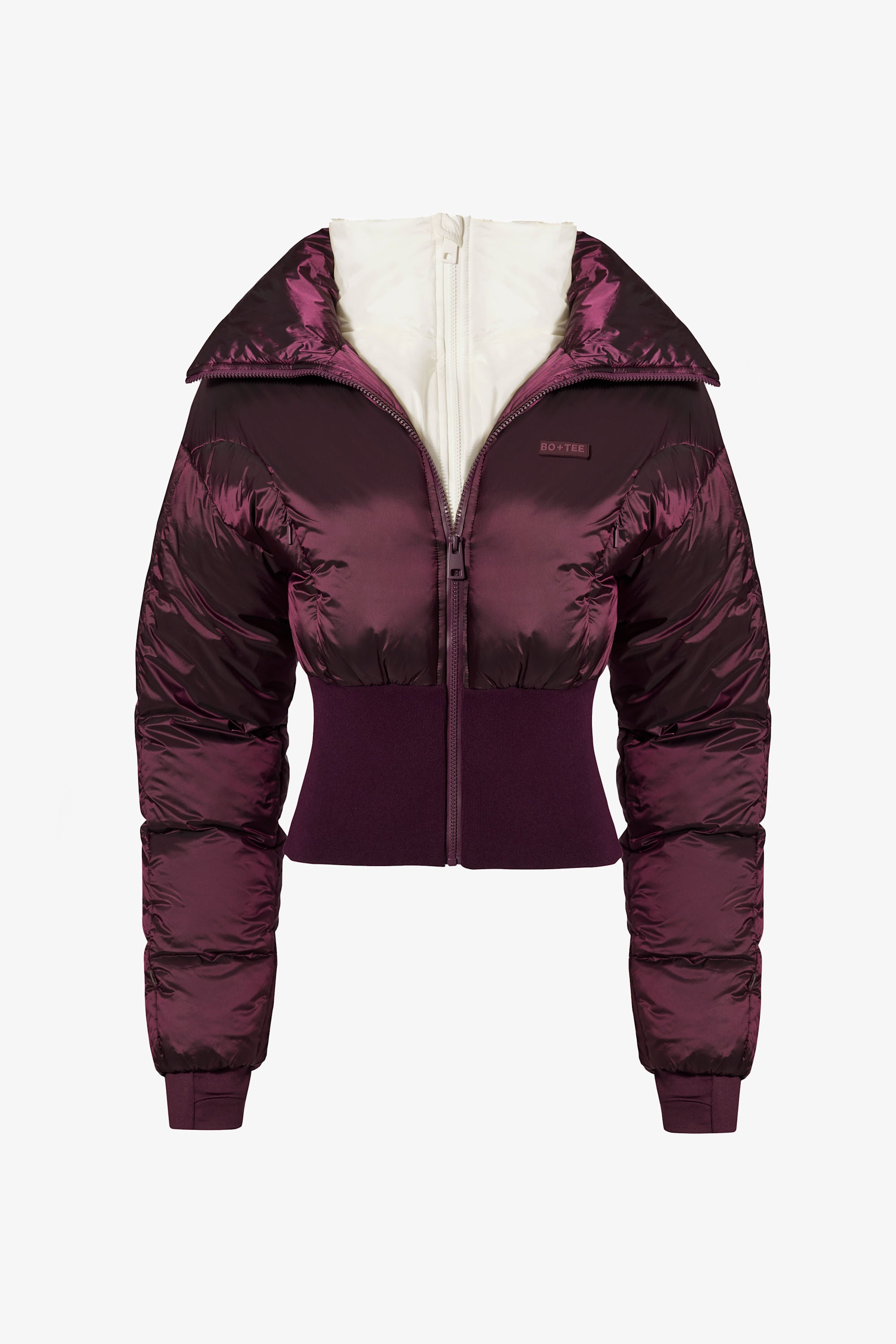 Waterproof Layered Ski Jacket in Burgundy | Bo+Tee – Oh Polly UK