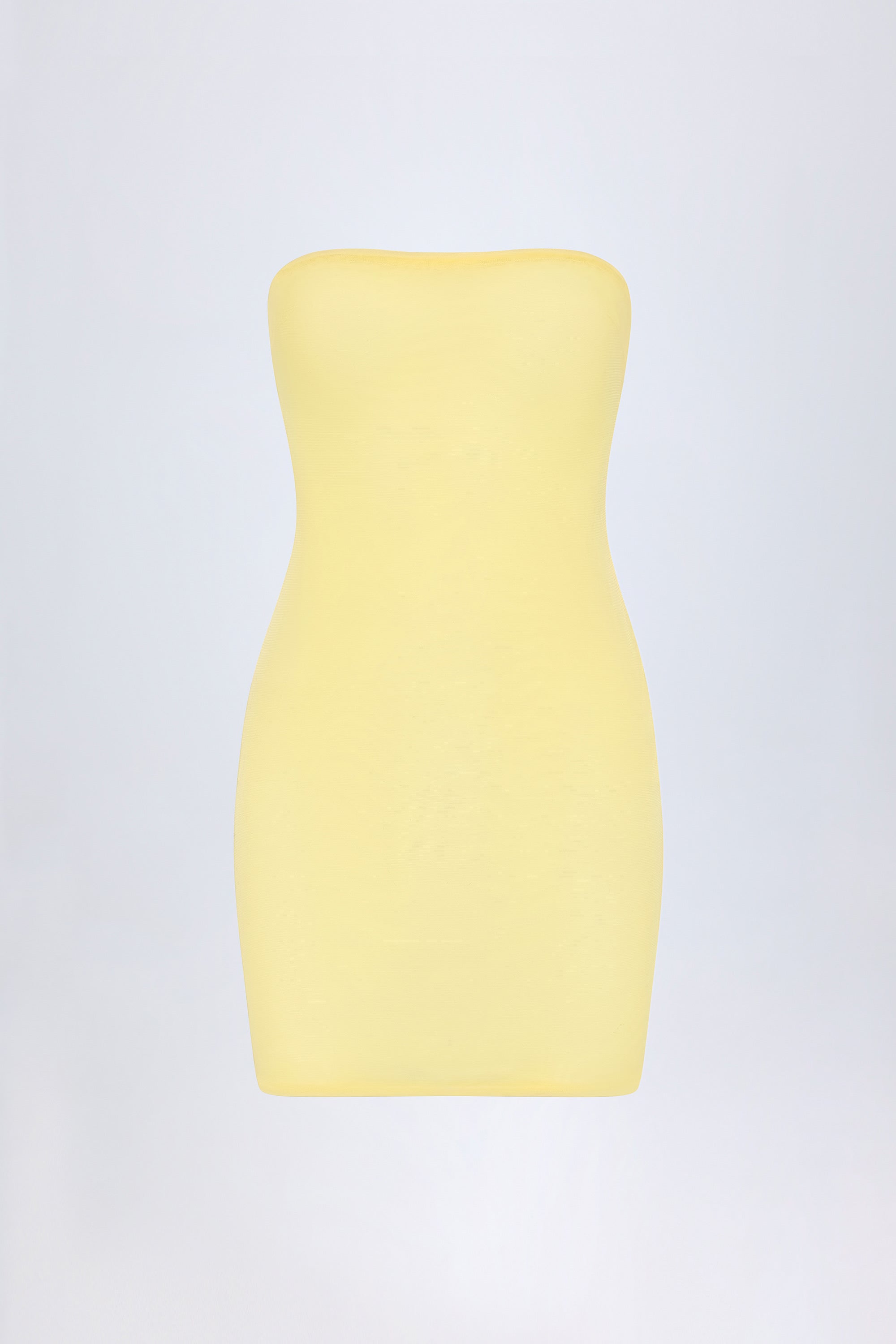 Intimates Soft Mesh Mini Slip Dress in Yellow | Oh Polly