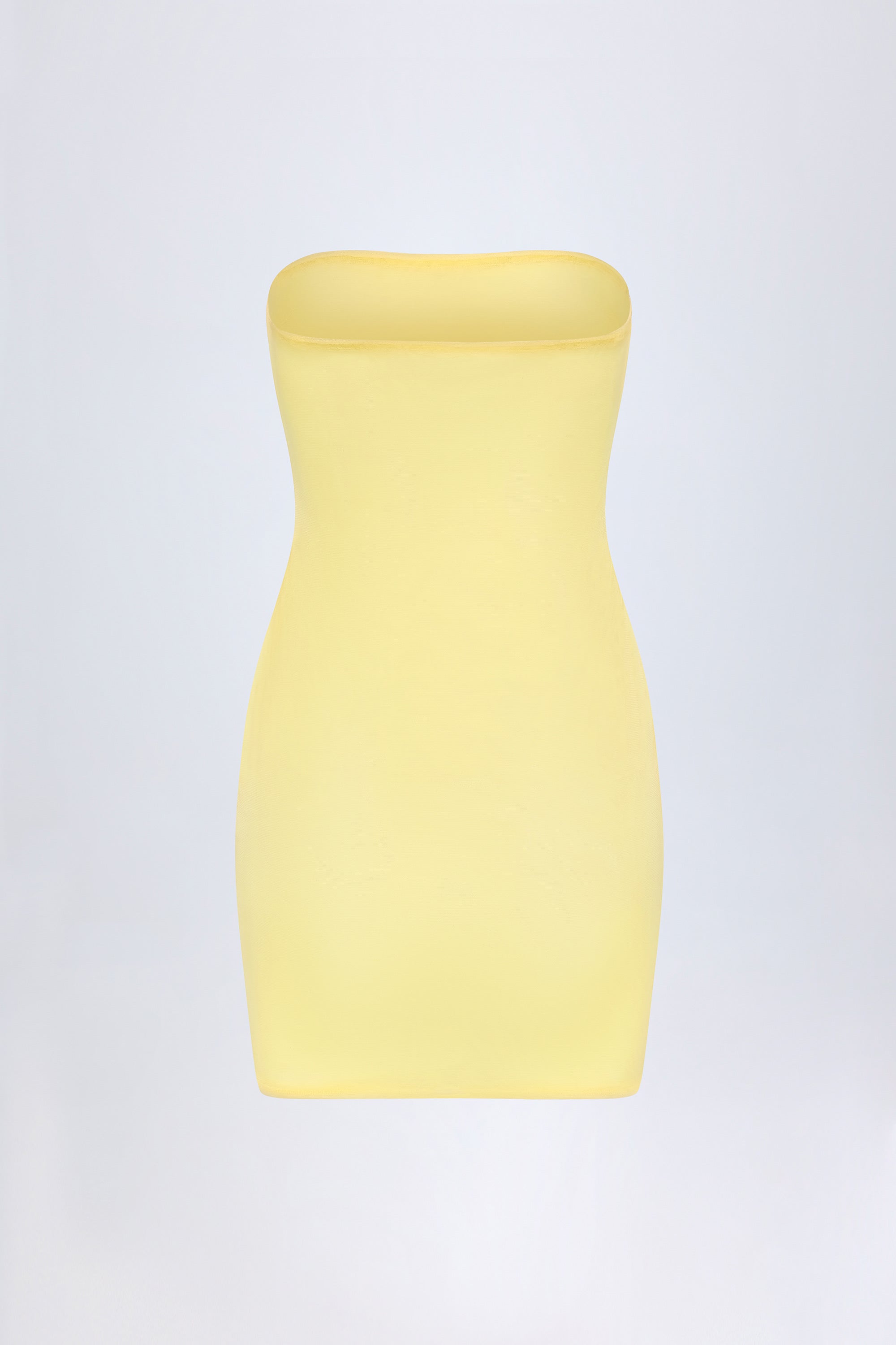Intimates Soft Mesh Mini Slip Dress in Yellow | Oh Polly