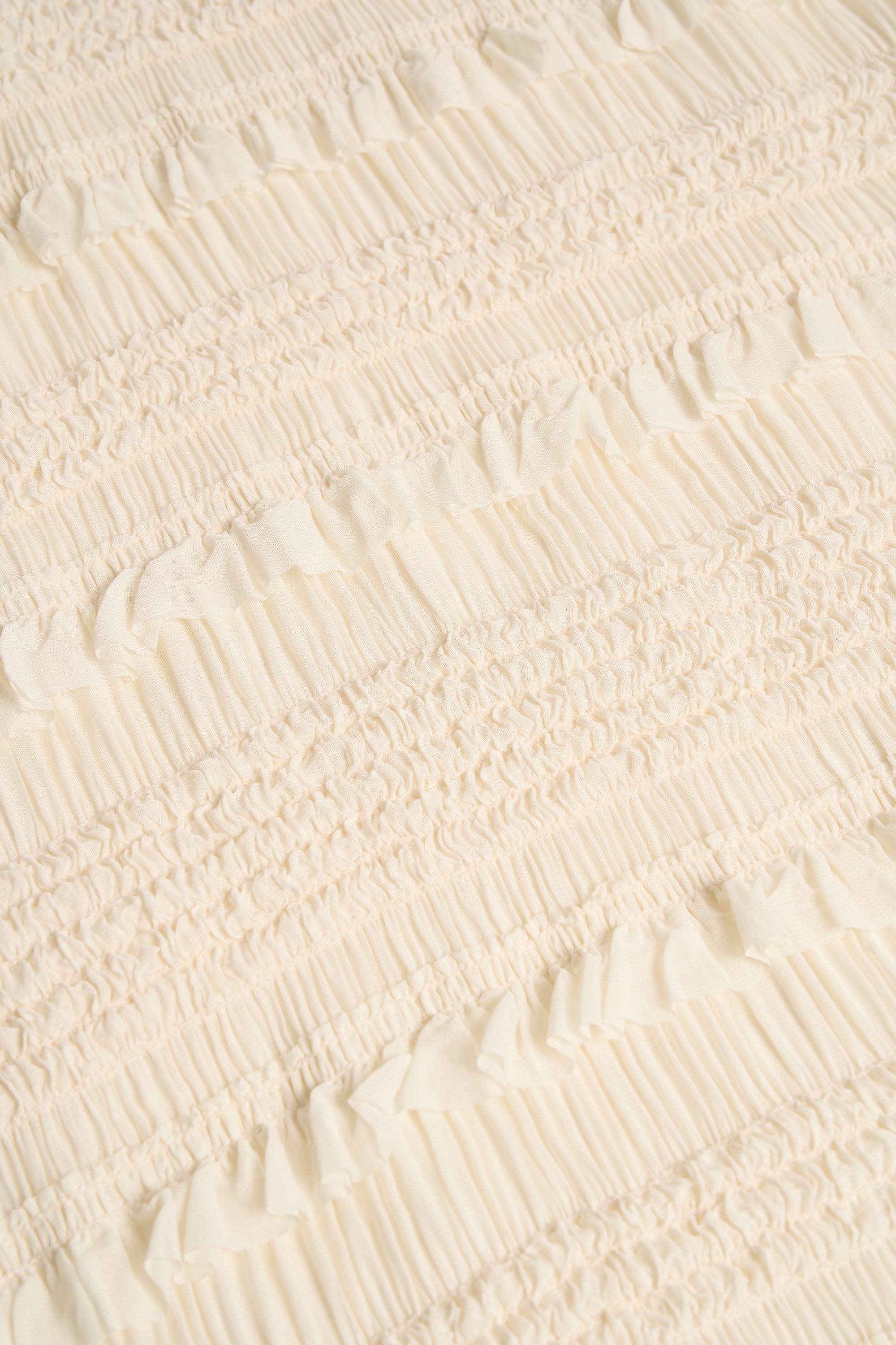 Natesha Ruffled High-Neck Backless Top in Ivory | Oh Polly