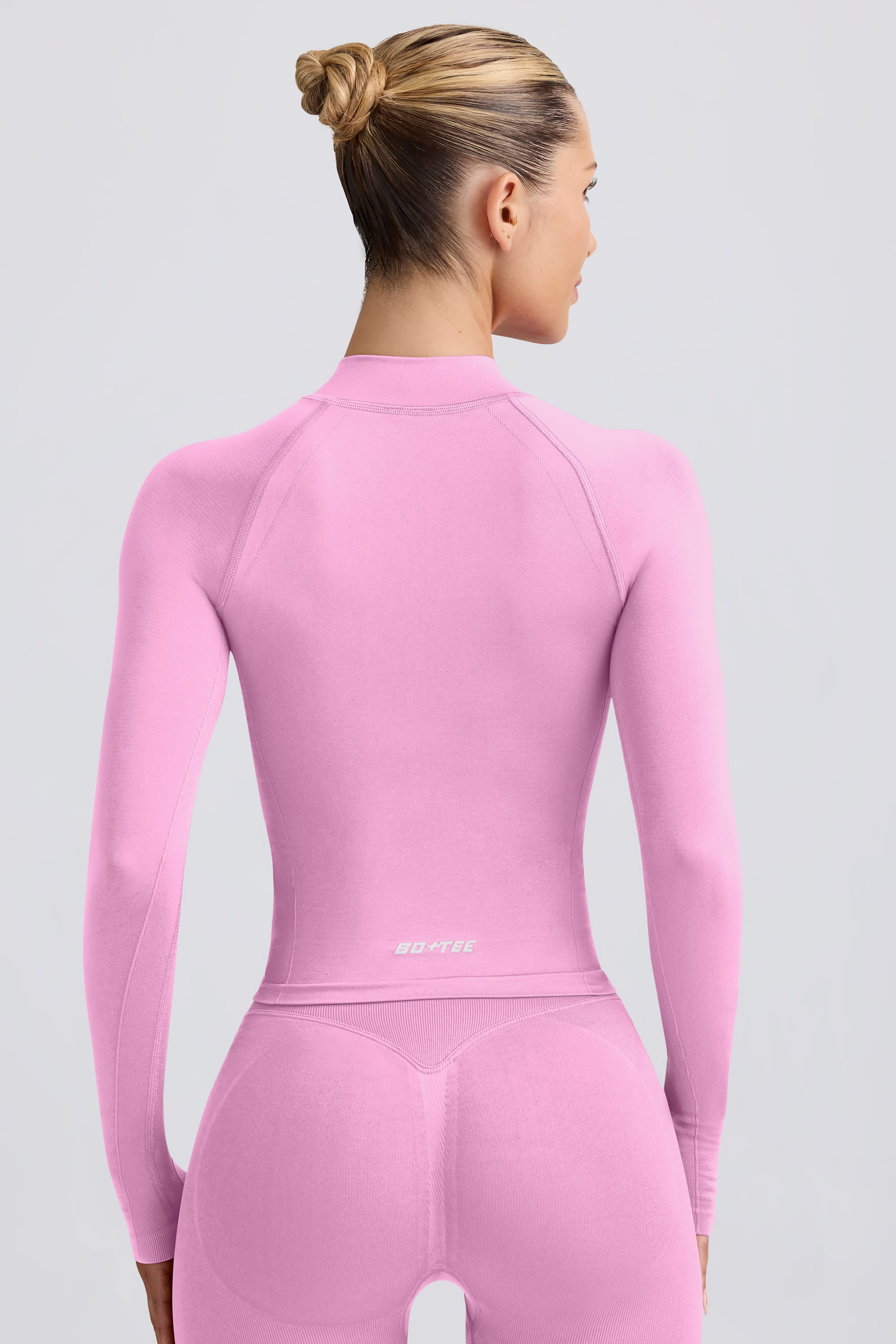 Define Luxe Zip-Up Jacket in Rose | Oh Polly