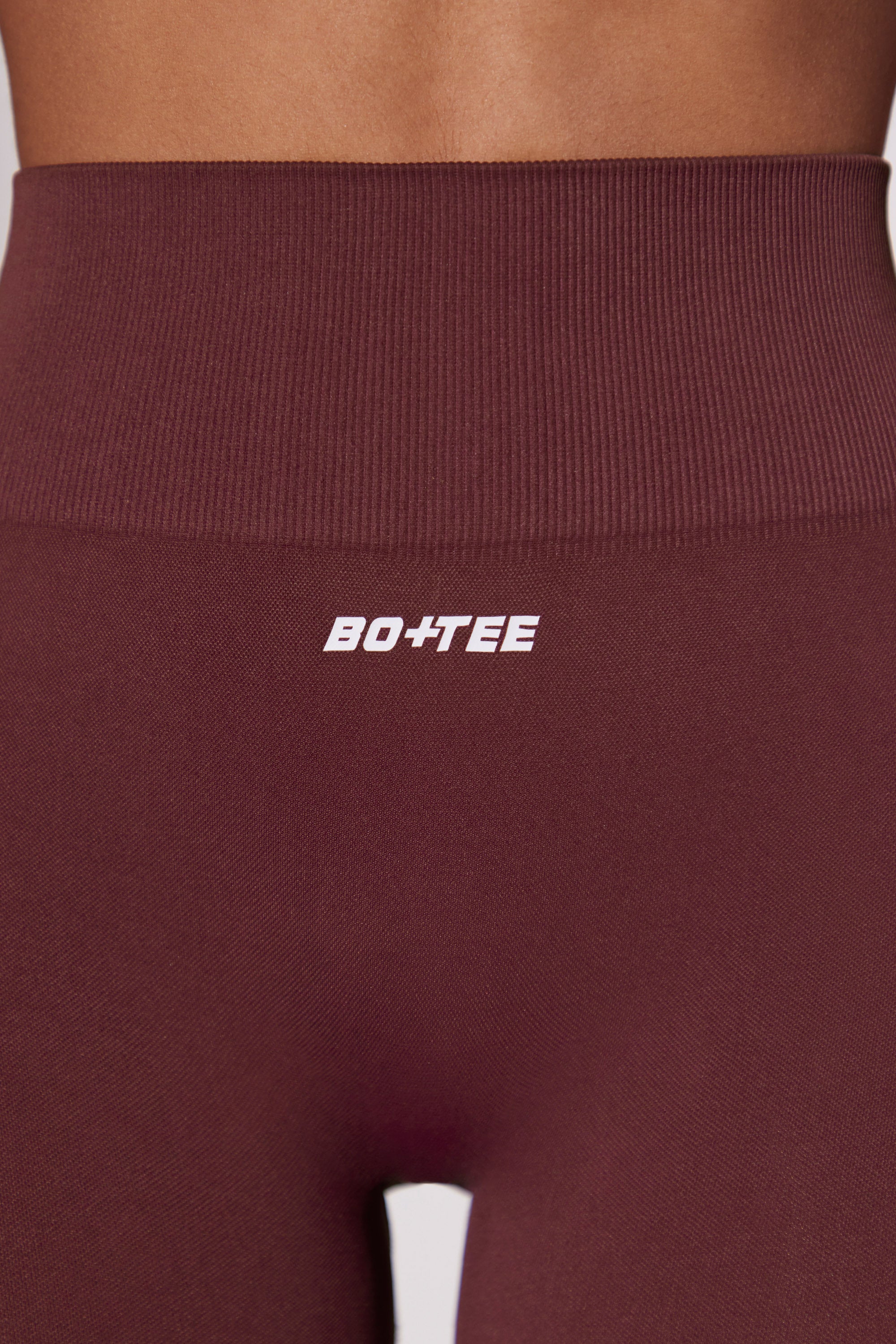 Zealous High Waist Biker Shorts in Burgundy | Oh Polly